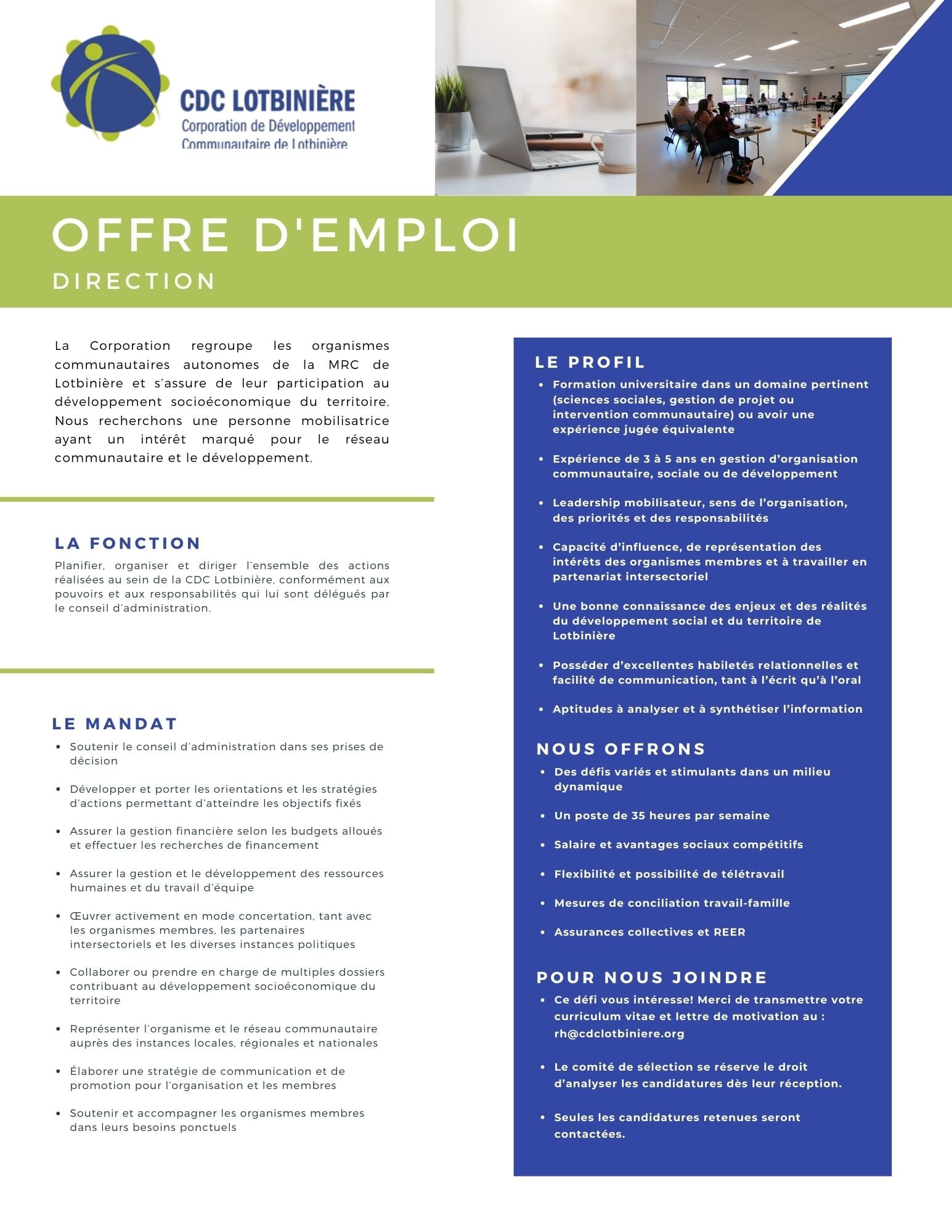 Espace membre – CDC des Grandes-Marées